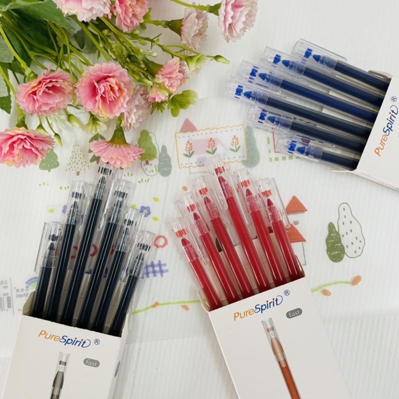Pure Spirit Gel Pen 0.5 Gel Pen Student Pen 6s Wriiting Pen | Shopee ...