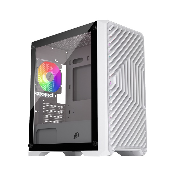1st Player T5 BLACK WHITE Gaming Case Chassis Casing M-ATX PC Cases RGB ...
