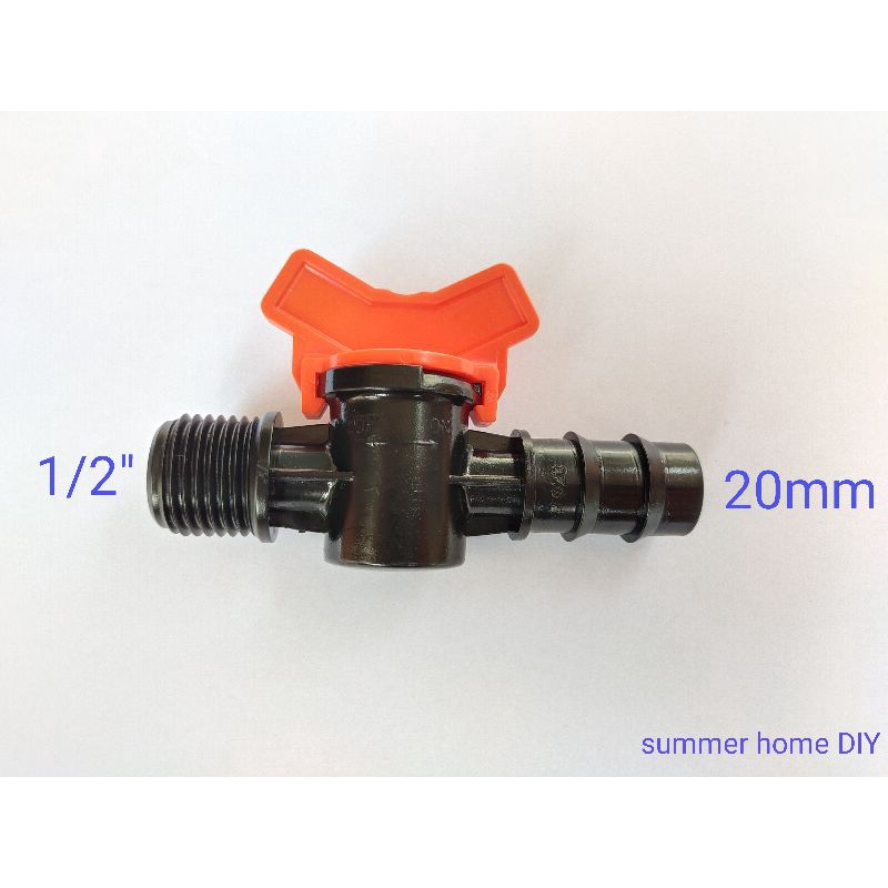 Stopcock Quick Action Valve 20mm X 1/2" Irrigation Watering System ...