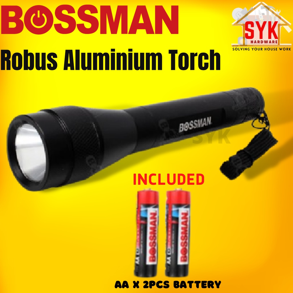 SYK Bossman LED Robust Aluminium Torch Light Super Bright Waterproof ...