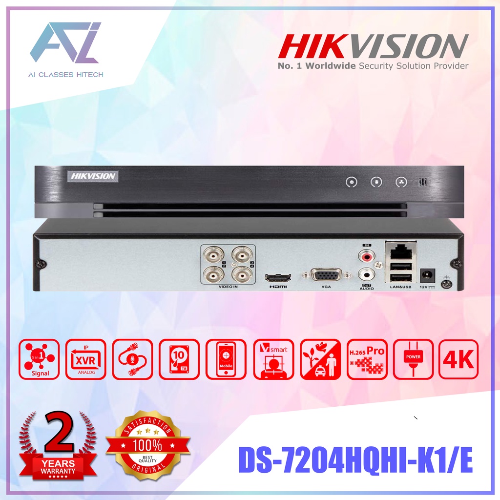 HIKVISION DS-7204HQHI-K1 & DS-7204HQHI-K1/E Turbo HD 1080p CCTV DVR ...