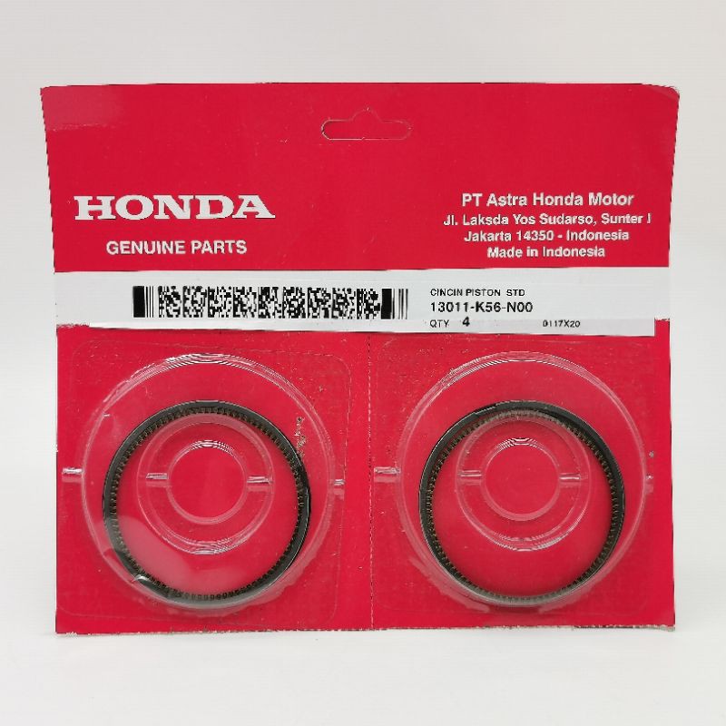Honda RS150 Piston Ring Set(STD) 100% Original Honda Part | Shopee Malaysia
