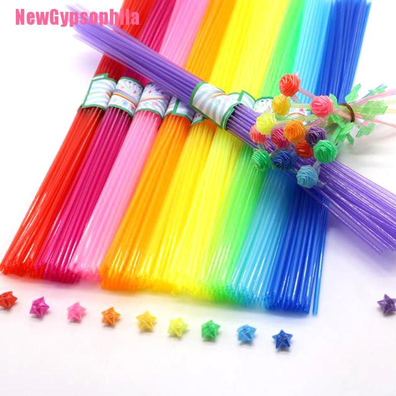 [NewGypsophila] 350Pcs Children Diy Folded Star Plastic Straw Lucky ...