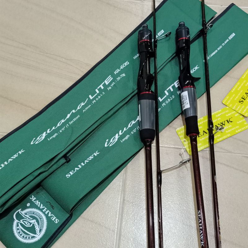 Seahawk Iguana Lite Jigging Rod 24T Solid Carbon(2021 new model ...