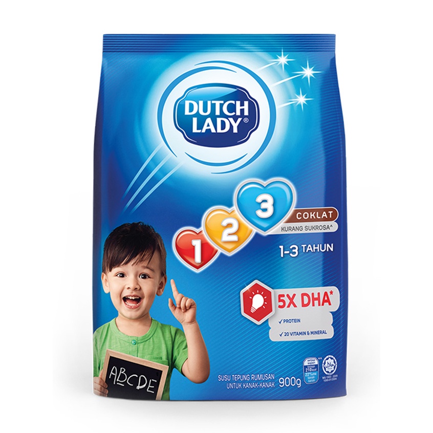 DUTCH LADY POWDER GUM 123 CHOCOLATE 850G | Shopee Malaysia