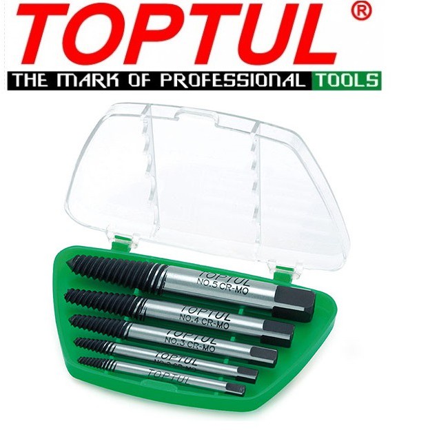 TOPTUL 5PCS Screw Extractor Set (JGAW0501) | Shopee Malaysia