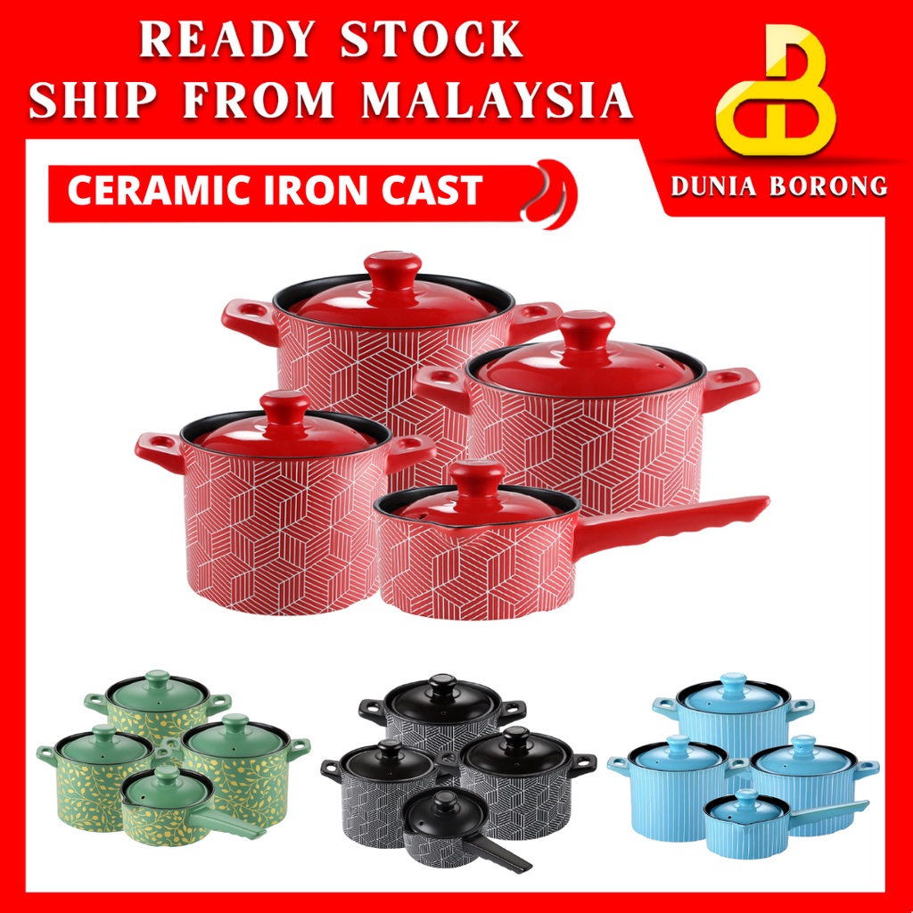 [READY STOCK] Ceramic Iron Cast Cooking Pot – NORDIC | Shopee Malaysia