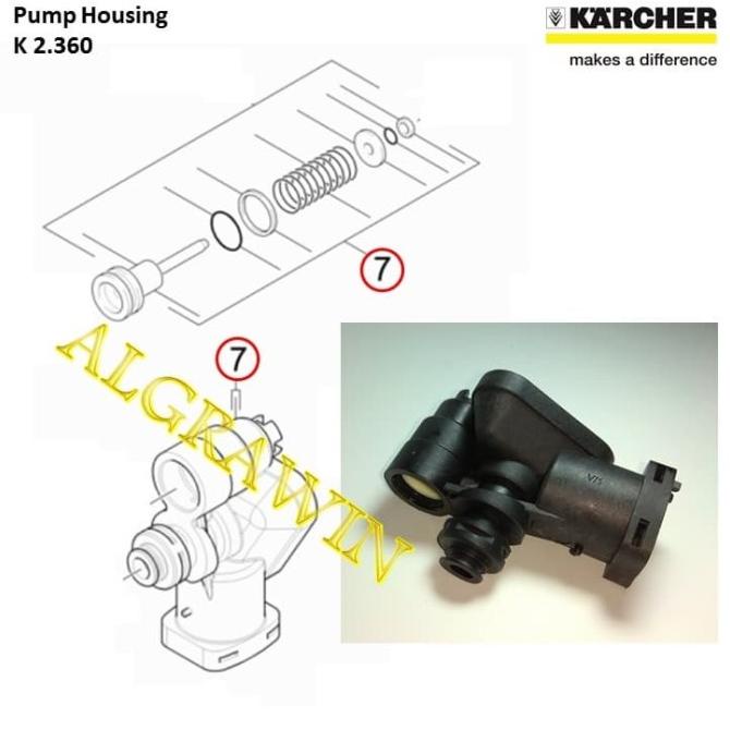 Karcher Manifold Cylinder Head Control Pump K2.360 Spare Parts | Shopee Malaysia
