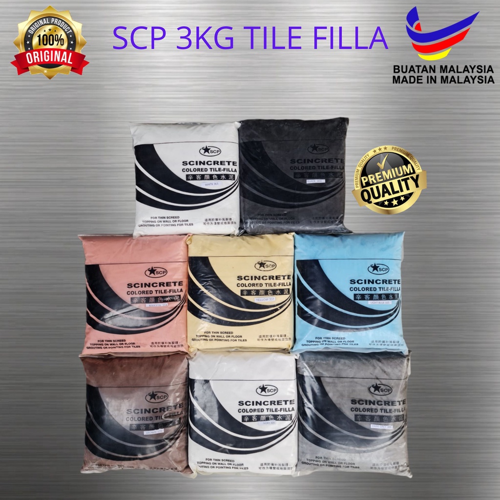 Scincrete Colored Tile-filla 3Kg / Simen Warna Jubin | Shopee Malaysia