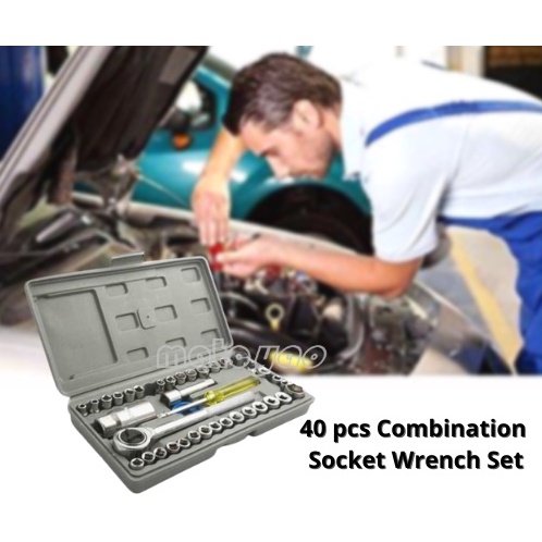 Set Baiki Kereta Set Kombinasi Sepana 40 pcs Combination Socket Wrench ...