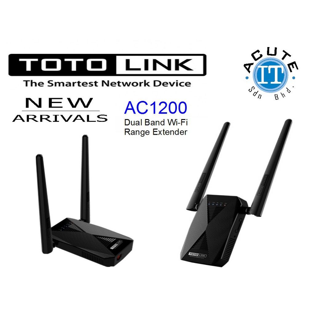 TOTOLINK EX1200T AC1200 DUAL BAND WIFI RANGE EXTENDER | Shopee Malaysia