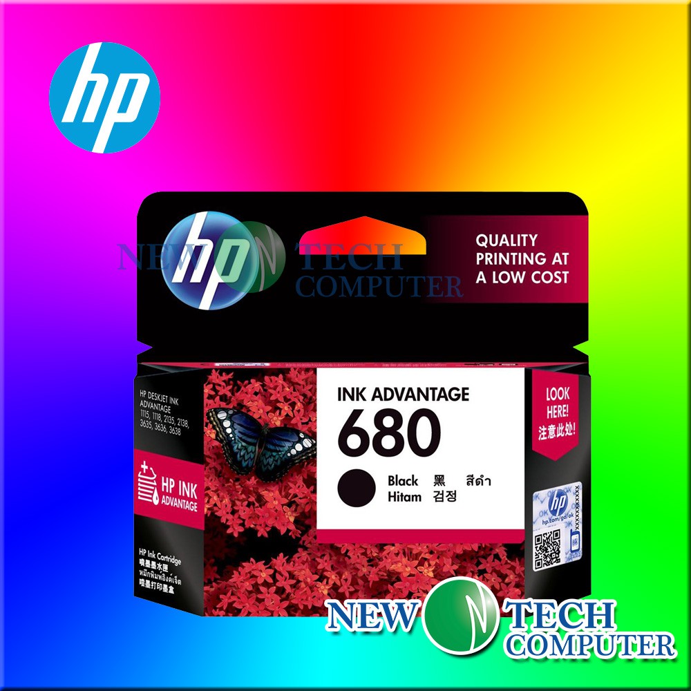 HP 680 BLACK INK / TRI COLOR COLOUR INK CARTRIDGE ORIGINAL HP680 NEW ...