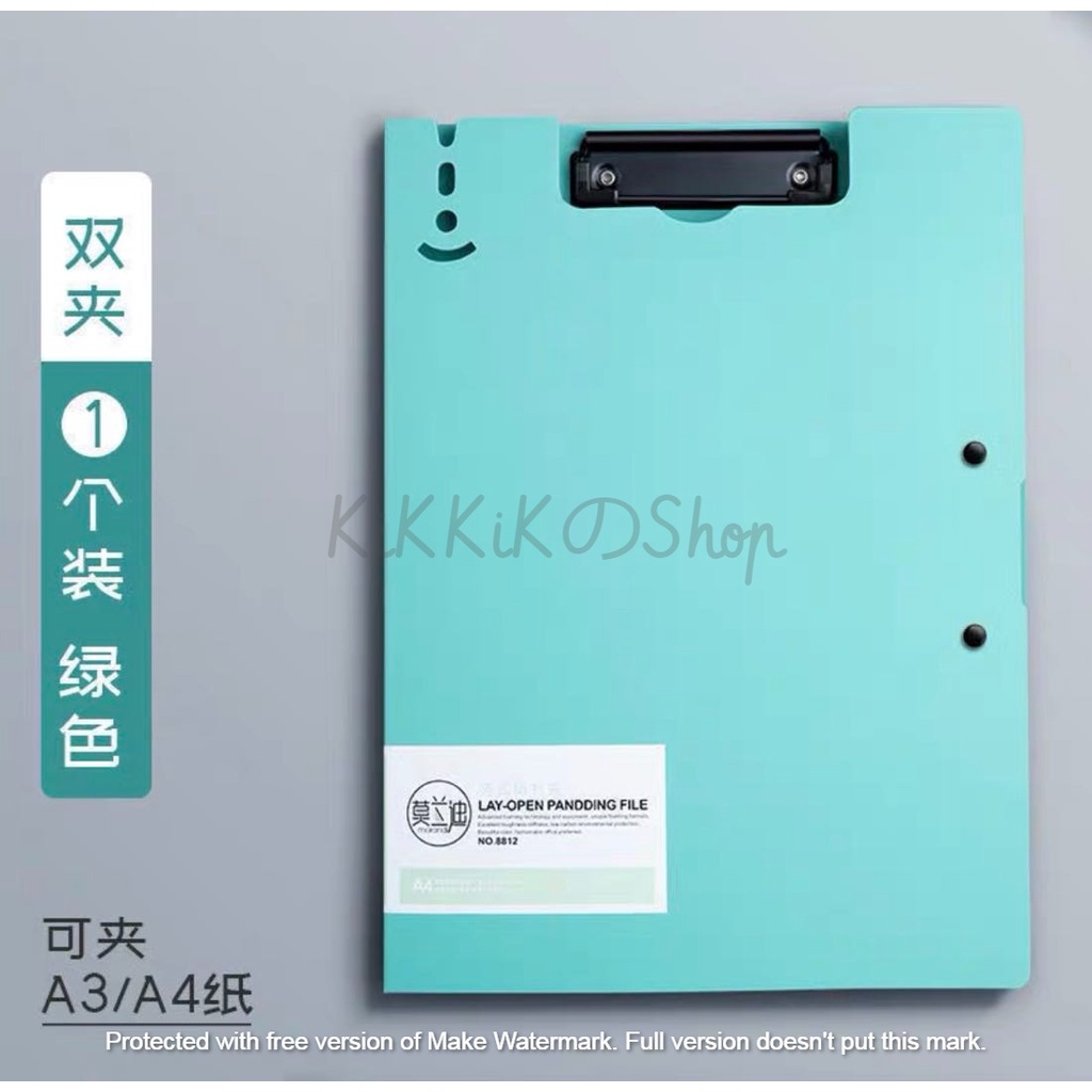 Morandi A4 Lay-Open Pandding File Double Clip Multi-Functional Board ...