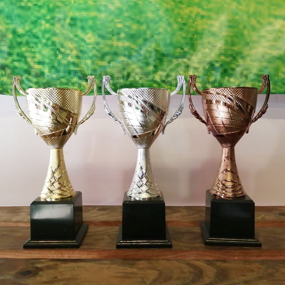 Trophy NNP09C19409 Economy Gold Silver Bronze Badminton Bowling Karaoke ...