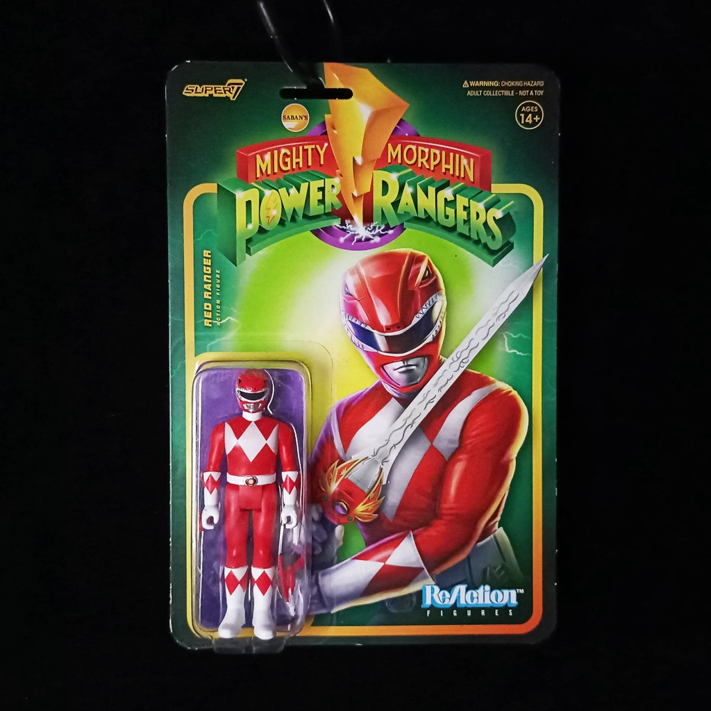 Super7 Red Ranger Mighty Morphin Power Rangers MMPR Action Figure ...