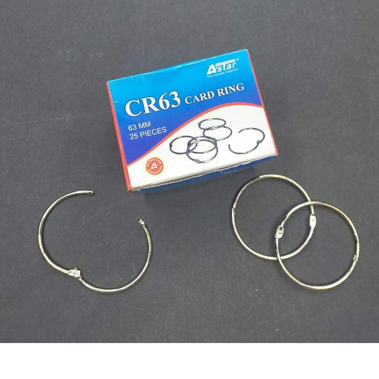 ASTAR Card Ring Paper Book Rings Binding Ring Binder Ring Key Ring ...