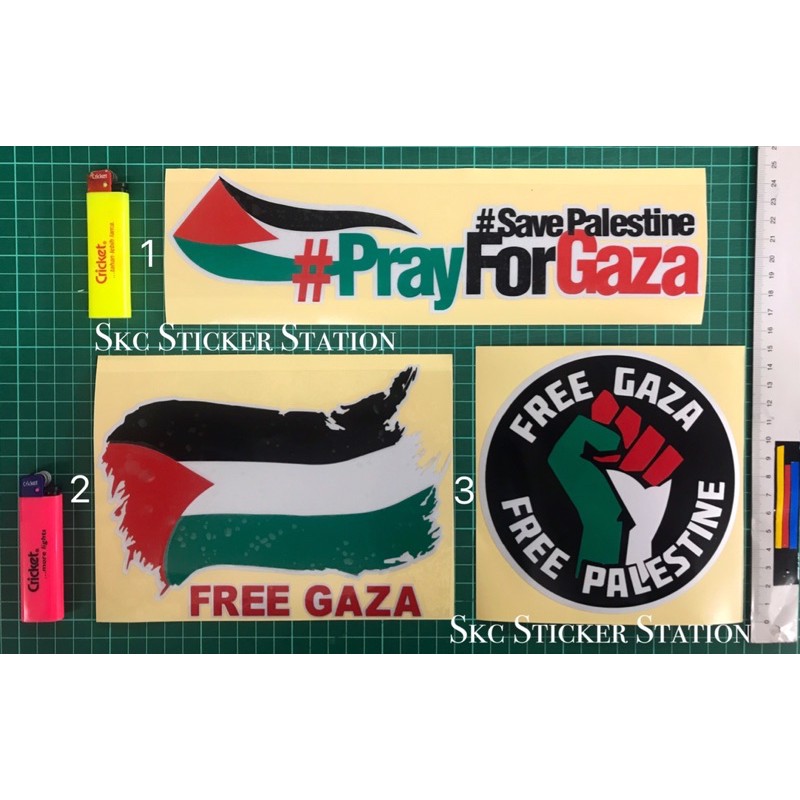 Free Gaza (Flag) / #PrayForGaza #Free Palestine / Fre Gaza Sticker ...