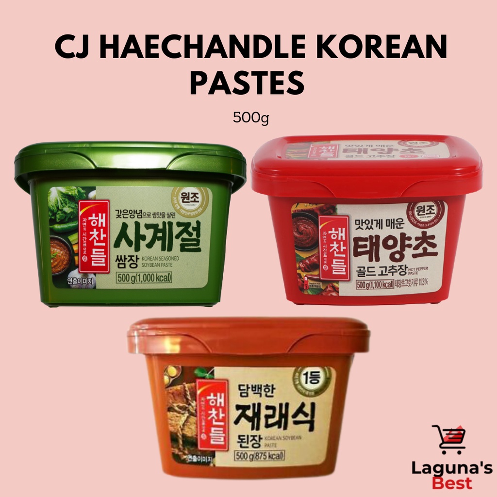 CJ Haechandle Korean Pastes Gochujang, Ssamjang, Doenjang Soybean Paste ...