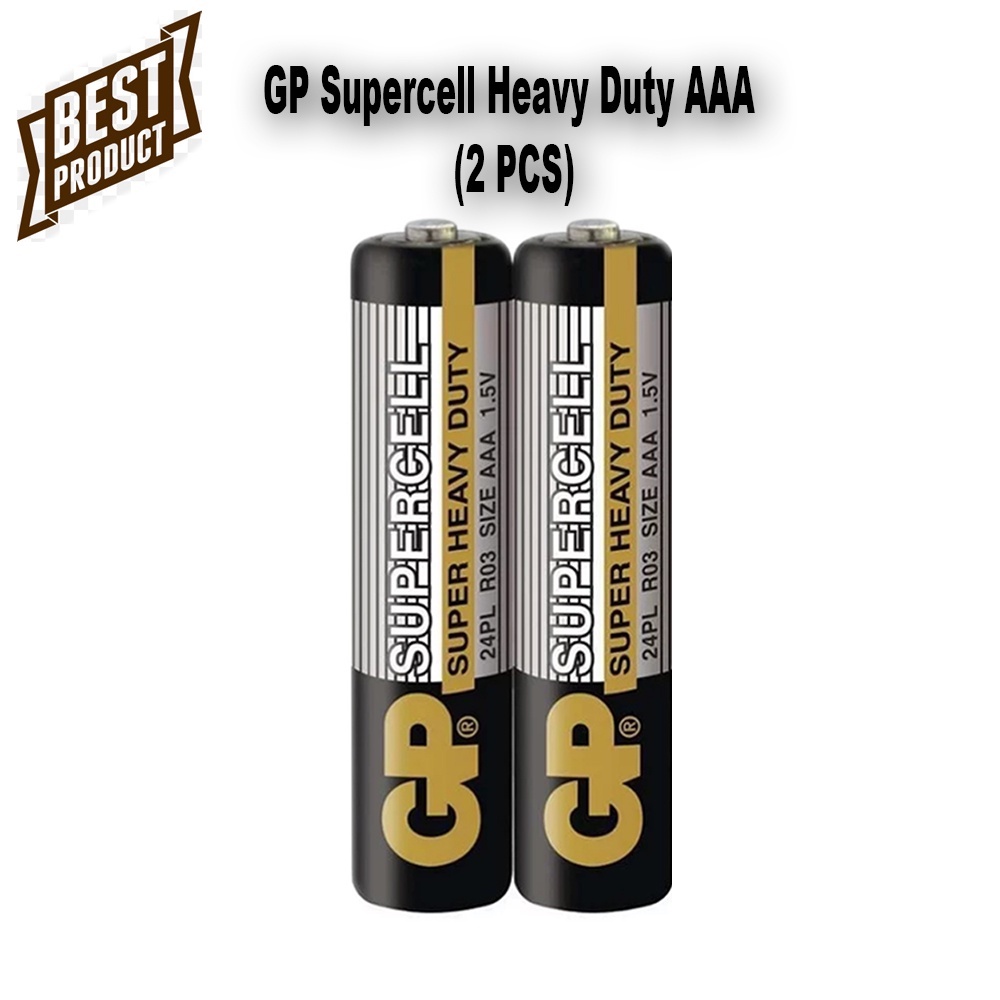 GP Supercell Heavy Duty Battery AAA (2pcs) | Shopee Malaysia
