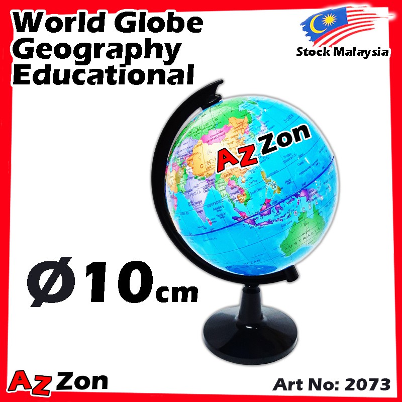 10cm World Globe Earth Atlas Map Rotating Desk Stand Geography ...