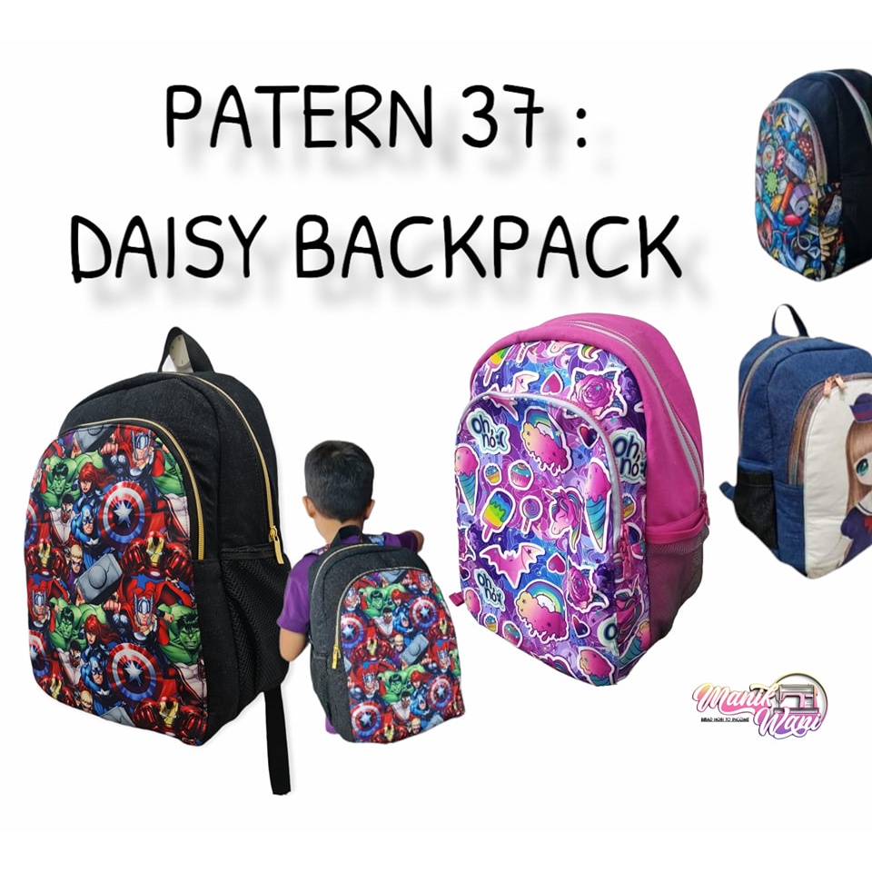 PATERN 37 : DAISY BACKPACK (beg sekolah) | Shopee Malaysia
