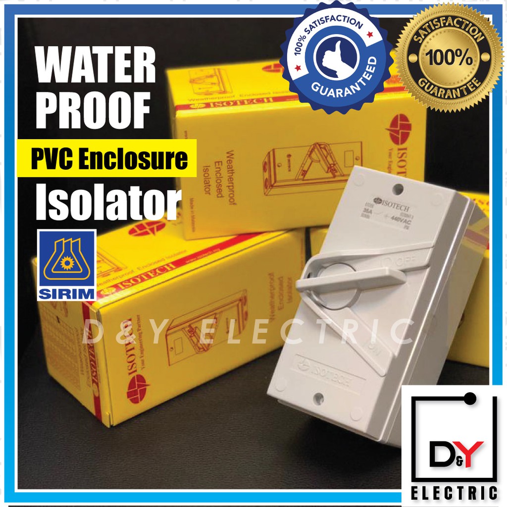 ISOTECH KTE Waterproof PVC-Enclosure ISOLATOR (kte320 kte335 kte363 ...