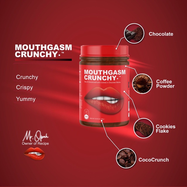 MOUTHGASM CRUNCHY WITH MOCHA AND PREMIUM CHOCOLATE | Shopee Malaysia
