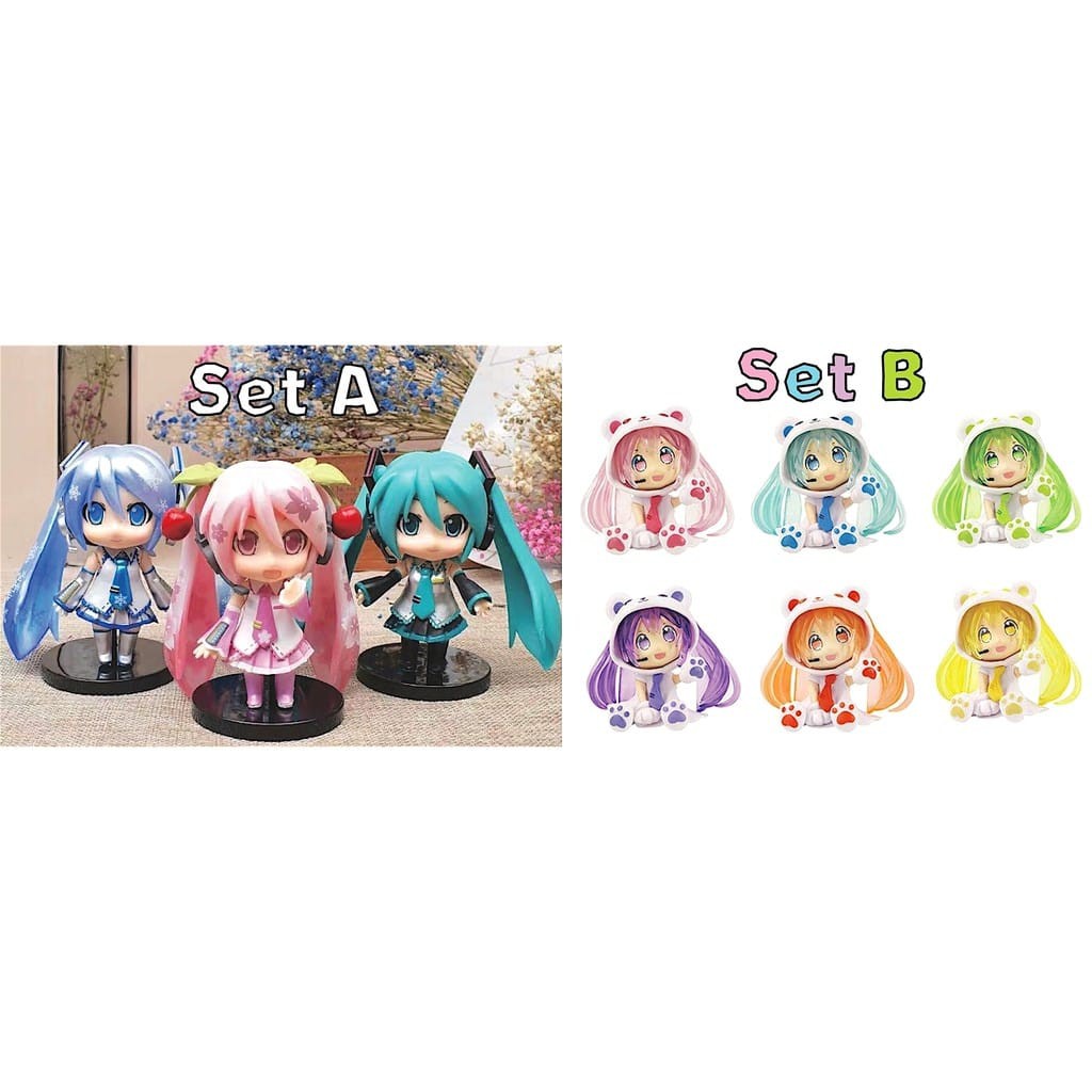 Selling UNITS / SET CHIBI hatsune Miku 10 cm Japanese anime miniature ...