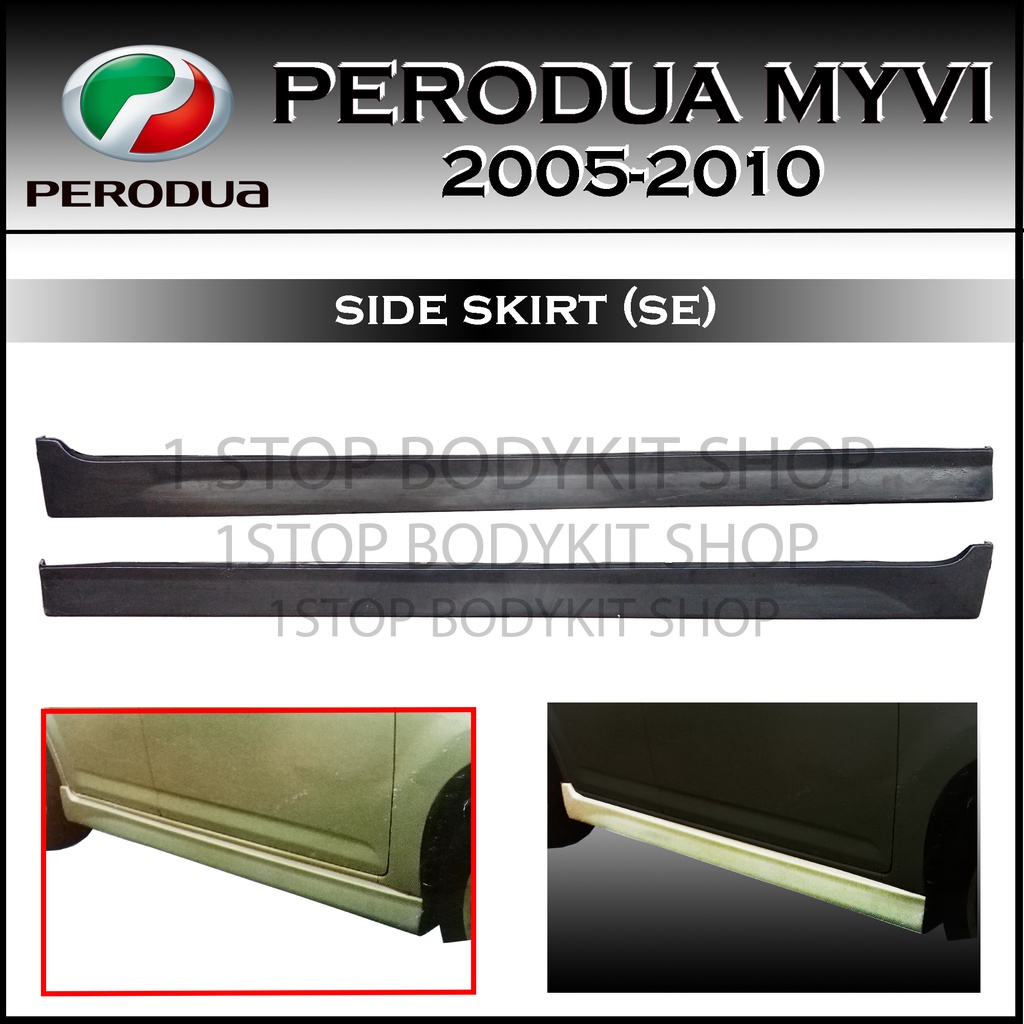 perodua myvi SE side skirt fiber (fiberglass) skirt lip bodykit ...