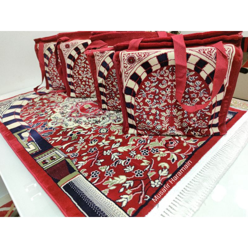 SEJADAH RAWDAH RAUDAH RAUDHAH (Merah) + BEG - Tebal 5mm (Made in ...