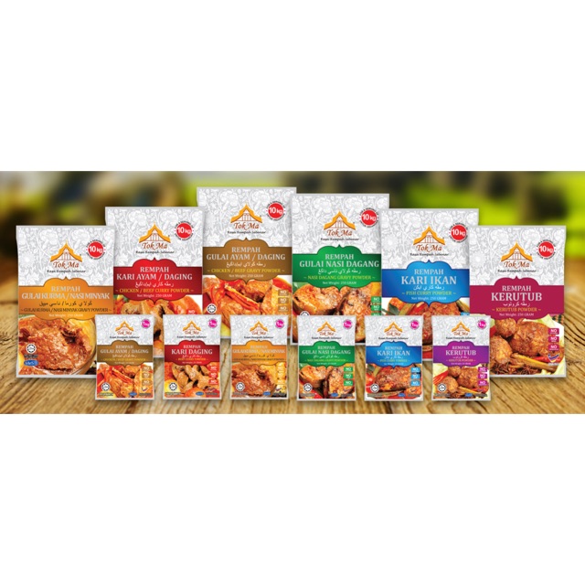 Rempah Nasi Dagang/ Gulai/kari Tokma | Shopee Malaysia