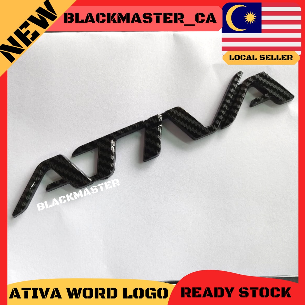 PERODUA Emblem Logo ATIVA 2019 - 2022 word wording Emblem Tulisan Logo ...