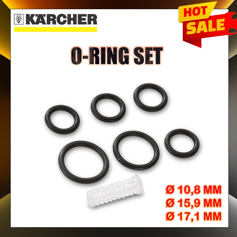 Karcher 6 pcs O-Ring Set 2.645-074.0 Waterjet High Pressure Washer ...
