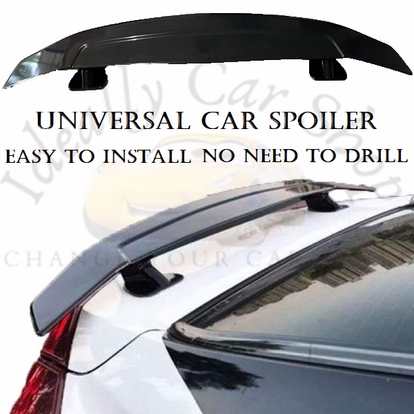 Ideally Universal Car Sedan Spoiler Black/Carbon | Shopee Malaysia