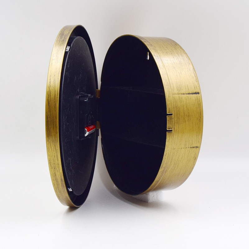 Antique Copper Safe Cabinet Concealed Storage Box Storage Clock ...