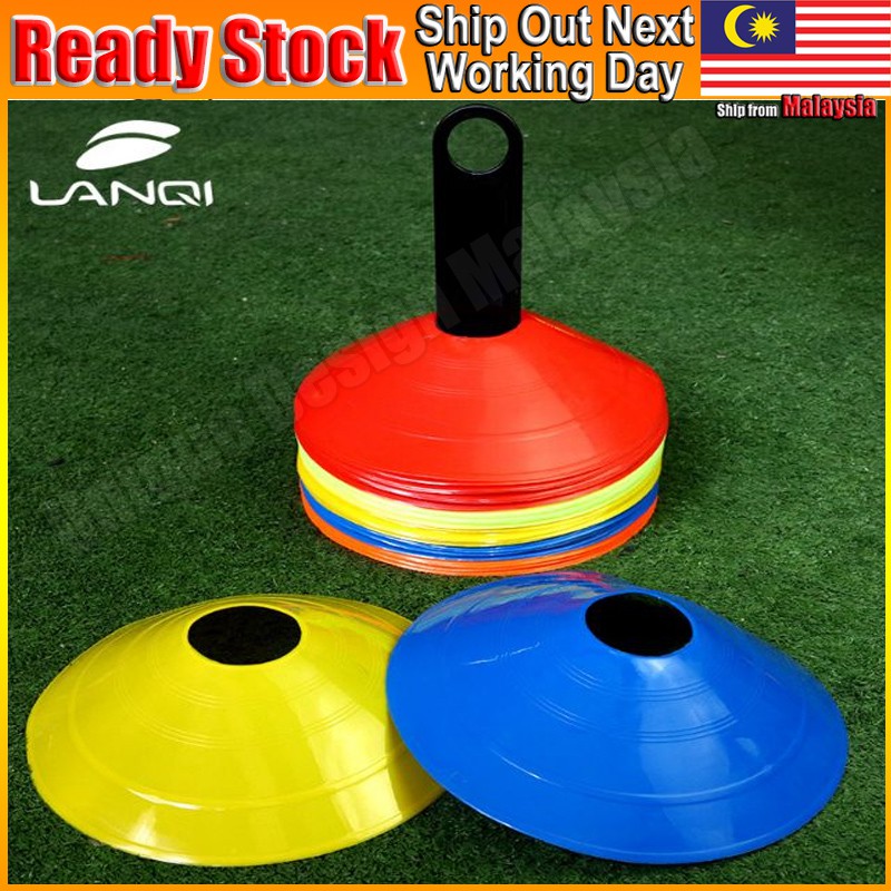 10pcs/set Soccer Discs Bucket Marker Fitness Training Sign Flat Cone ...