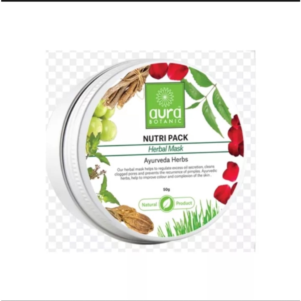 AURA BOTANIC NUTRI PACK HERBAL MASK ( BEST FOR SKIN ) | Shopee Malaysia
