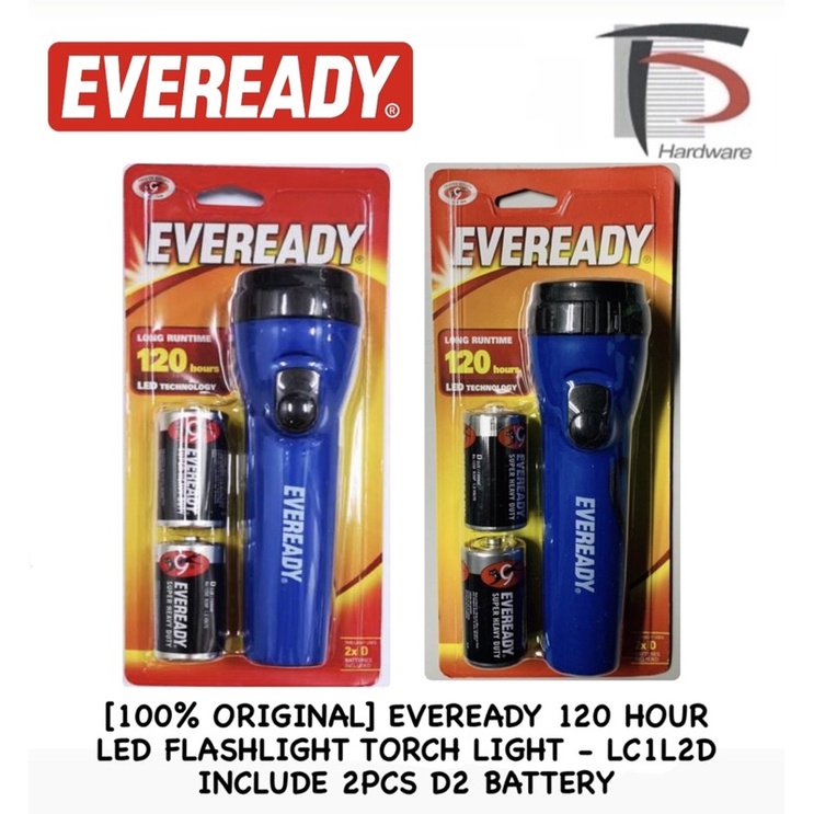 [100% ORIGINAL] EVEREADY 120 HOUR LED FLASHLIGHT TORCH LIGHT - LC1L2D ...
