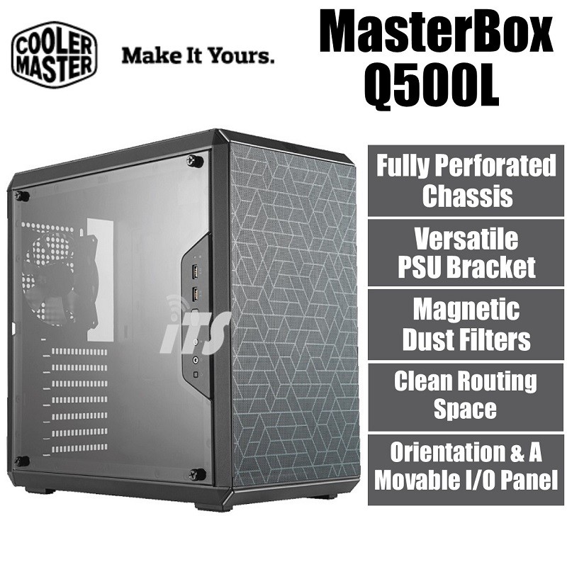 Cooler Master MasterBox Q500L ATX Full Perforated Chassis | Shopee Malaysia