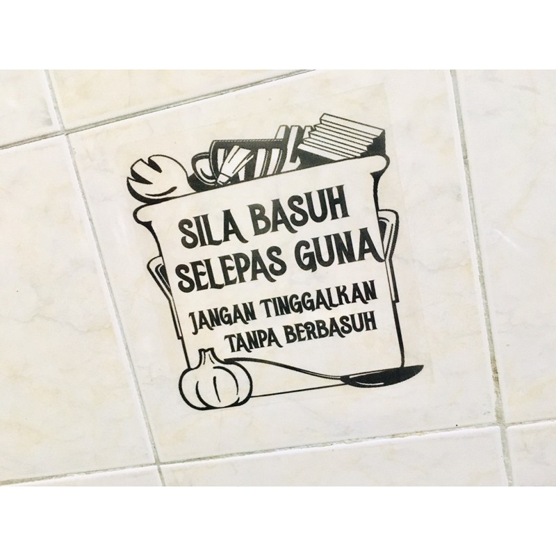 Stiker Dapur Stiker Tandas Stiker Warning Waterproof | Shopee Malaysia