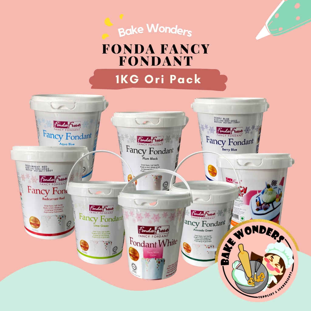 Fonda Frost Fancy Fondant/ Fancy Fondant/ Coloured Fondant/ Pink ...