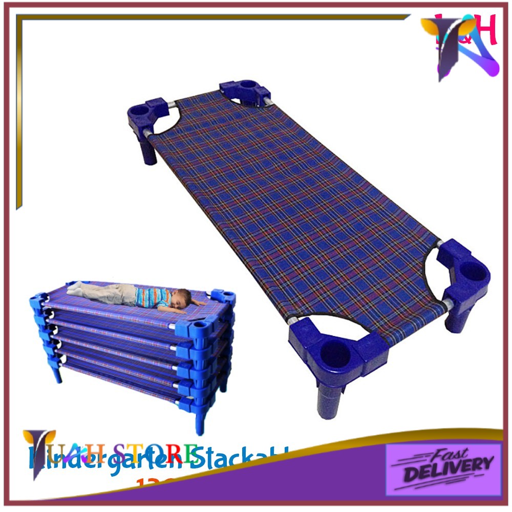 READY STOCK Kids Kindergarten Stackable Bed Portable Daycare Bed ...