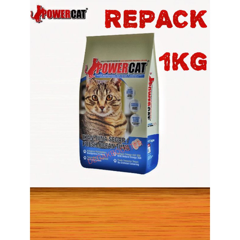[REPACK]MAKANAN KUCING POWERCAT (IKAN LAUT SEKAR/TUNA SEGAR) | Shopee ...