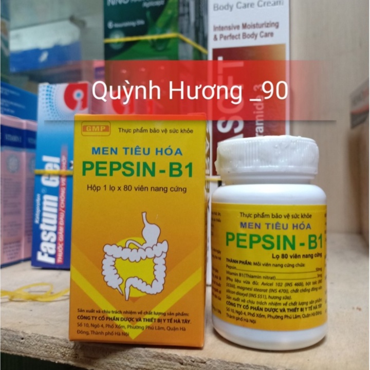 Pepsin B1 digestive enzyme bottle of 80 tablets helps stabilize the ...