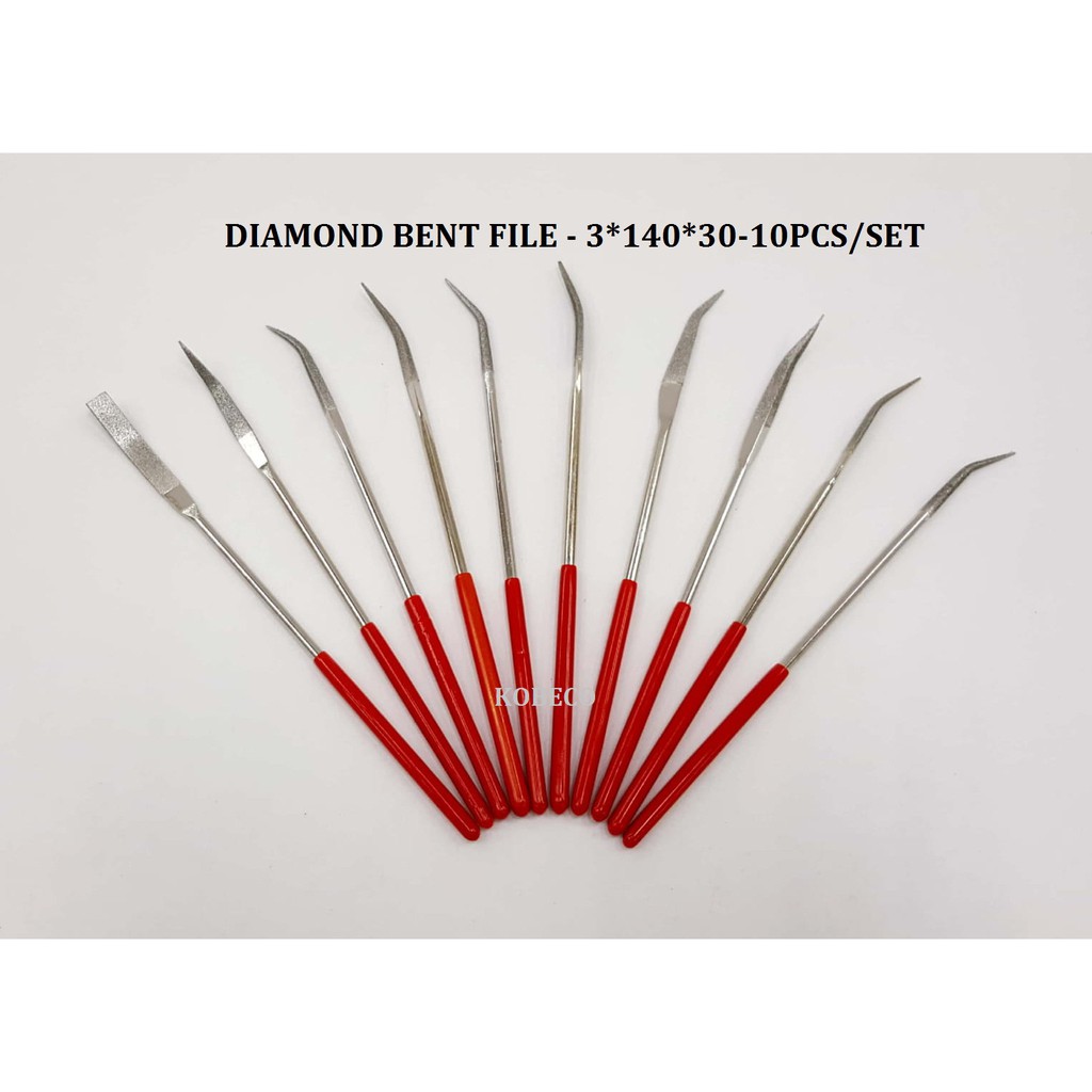 DIAMOND BENT FILES - 3 x 140 x 30 - 10 PCS/SET | Shopee Malaysia