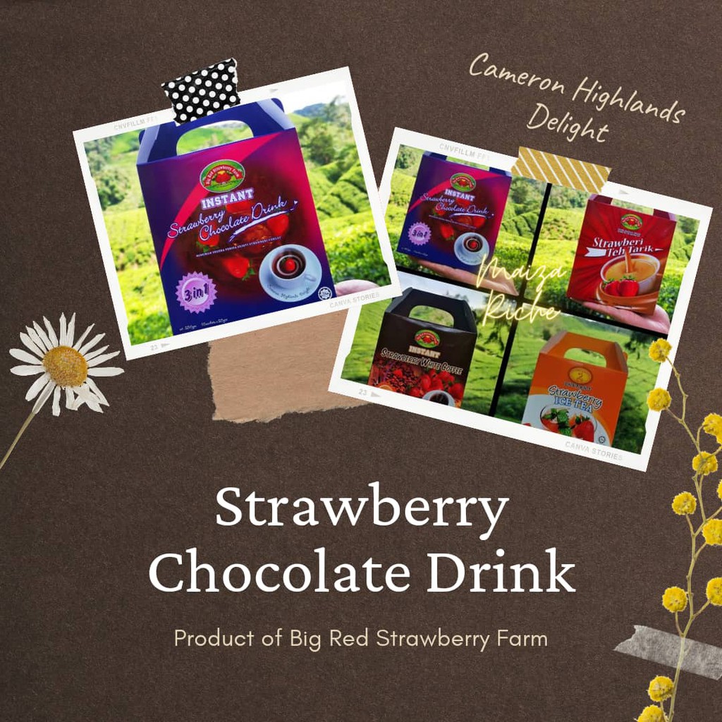 [READYSTOCK] 3in1 Instant Drink: Strawberry Chocolate | Strawberi ...