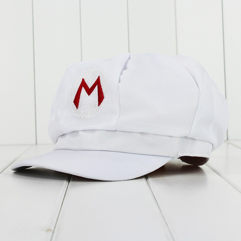11Style Anime Super Mario Bros. Mario Hat Cap Luigi Bros Letter Printed ...