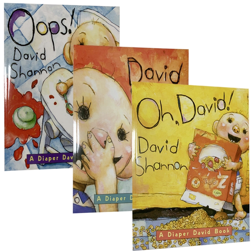 3 Books/set Oops Oh David Smells David Shannon Series English Picture ...