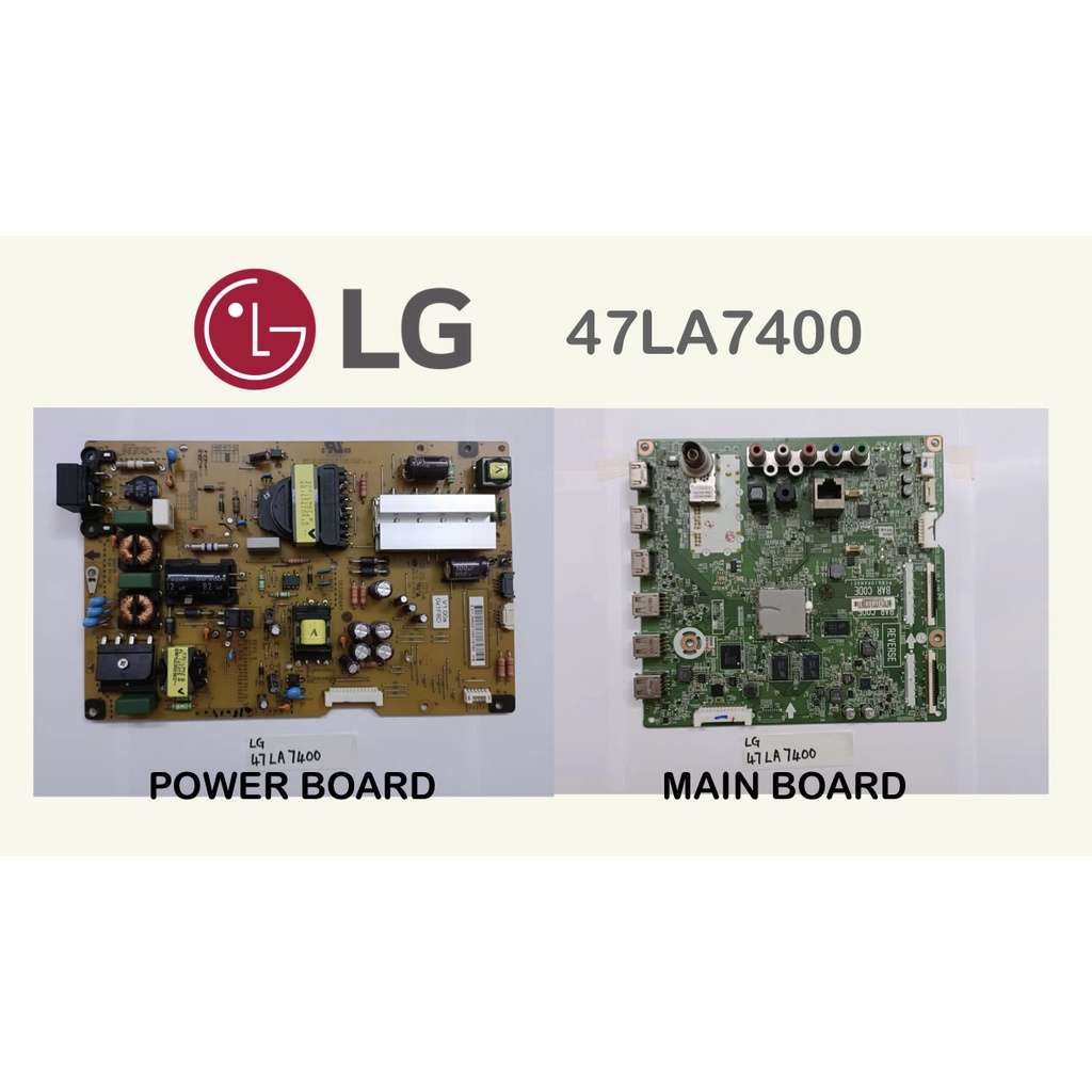 LG LED TV 47LA7400 47LA7400-TC Power Board EAX64905701 Main Board ...
