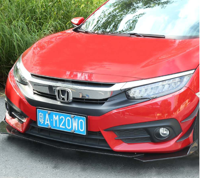 Car Universal FRONT BUMPER DIFFUSER Lip Wrap Angle Splitters Black ALL ...